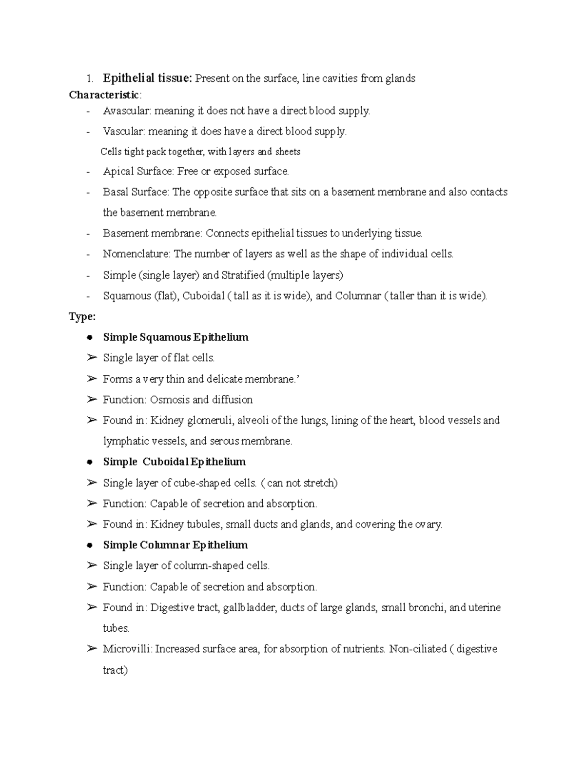 A&P Lab Quiz #4 Notes: Tissue Types, Histology & Integumentary System ...