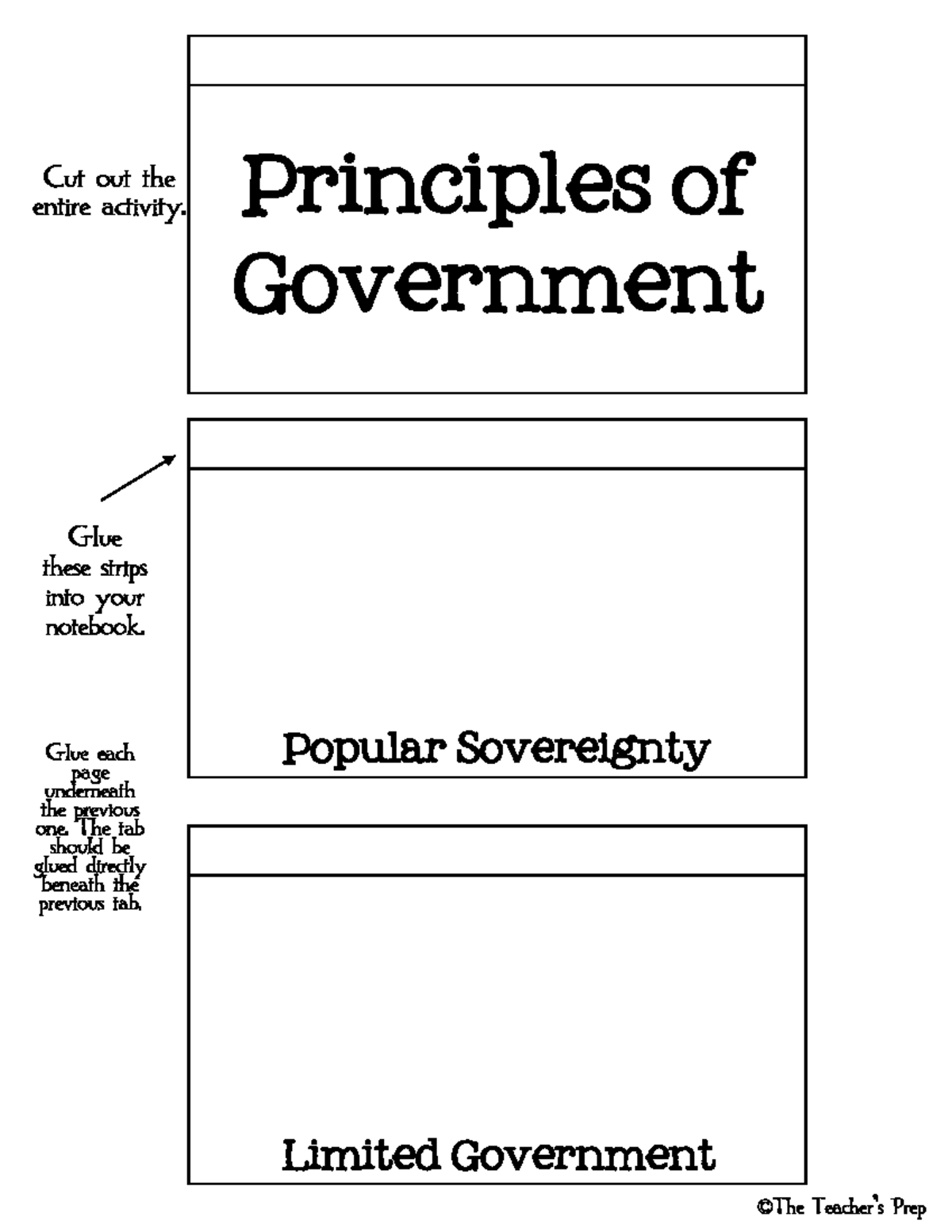ALL Principles of Gov Foldable - Equal Protection Representative ...
