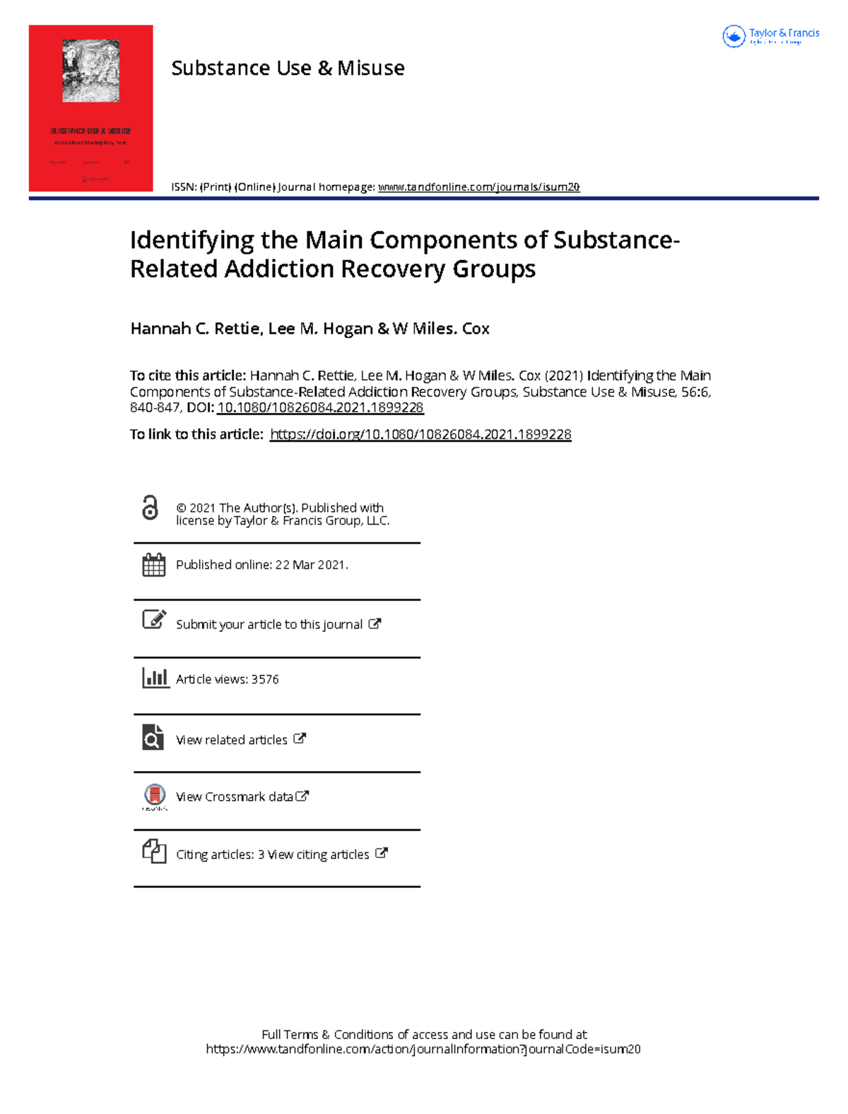 Key Components of Substance-Related Addiction Recovery Groups - Studocu