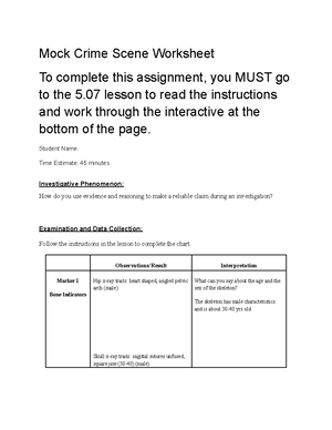 An+Introduction+to+Forensics+Webquest - Copyright ©Dana Niblett (The ...