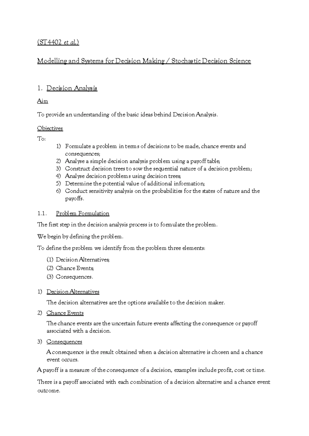 Format OF SOCI AND SOFP FOR A SOLE Trader - AC1100 Dr. Sandra Brosnan ...