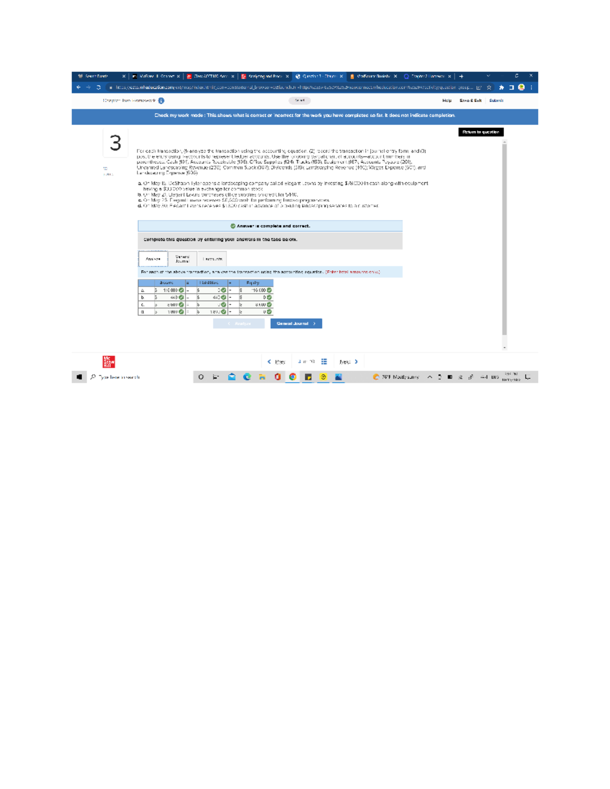 Chapter 2 Homework (ACC 101): Analyzing Transactions & Journal Entries - Studocu