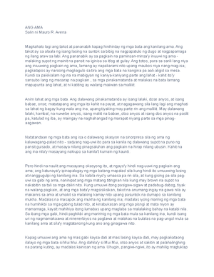 Fil9 Q1 Mod3-1 Nobela - Filipino 9 MODULE - 9 ` Unang Markahan-Modyul 3: Nobela Filipino – Grade ...