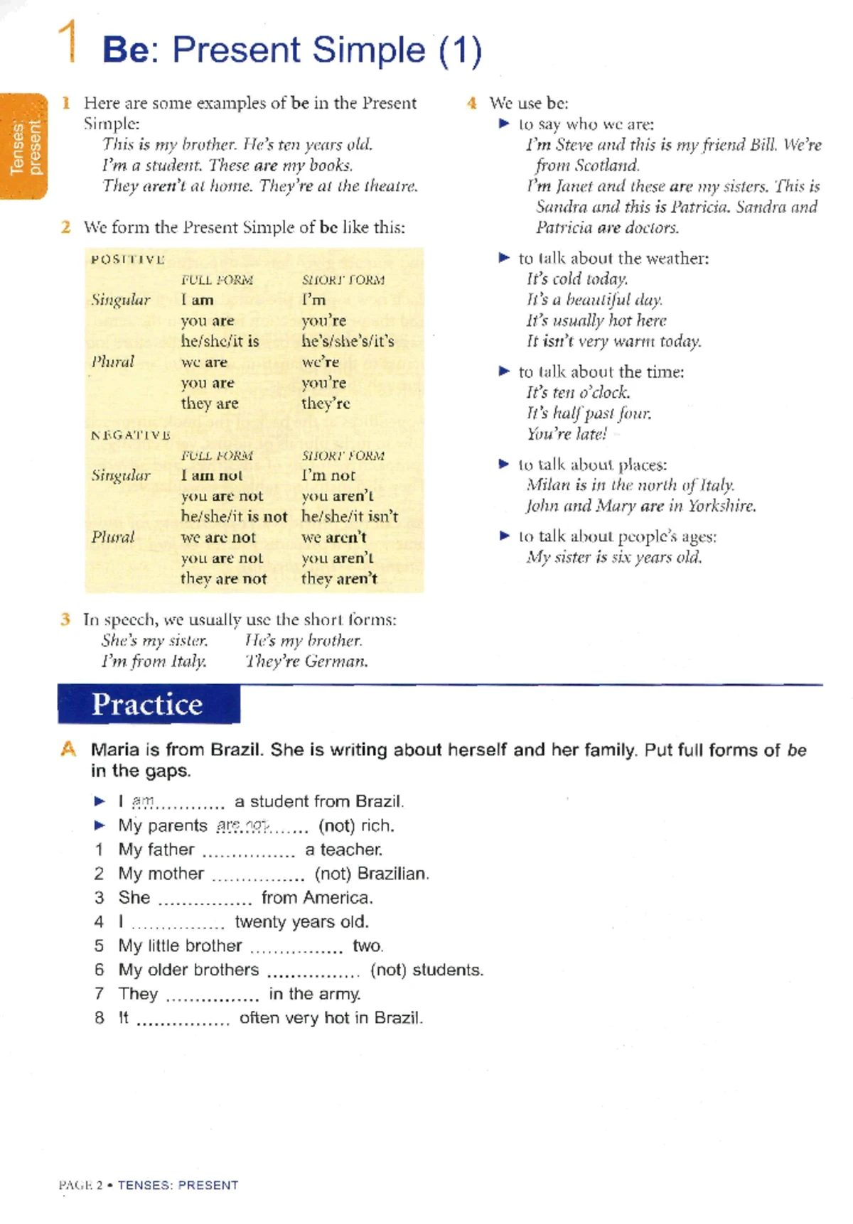 Past Simple & Continuous: Grammar Guide for Oxford Practice (Basic 2 ...