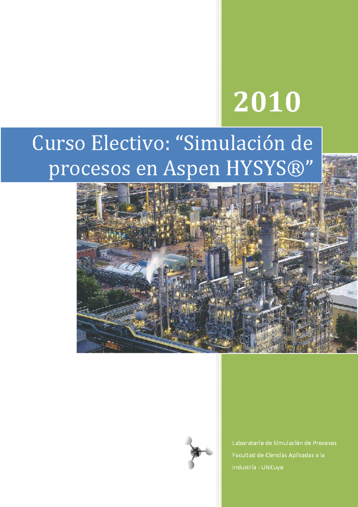 Guía de Laboratorio de Simulación en Aspen HYSYS 2 - 123456787 - Studocu