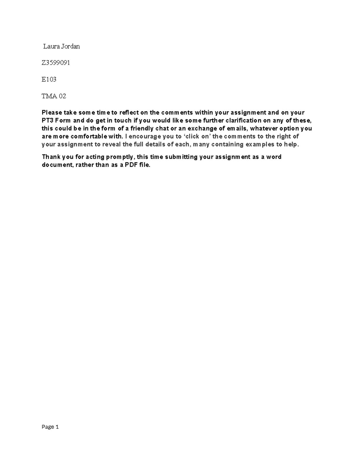 E103 TMA02: The Role of Play and Creativity in Child Learning - Studocu