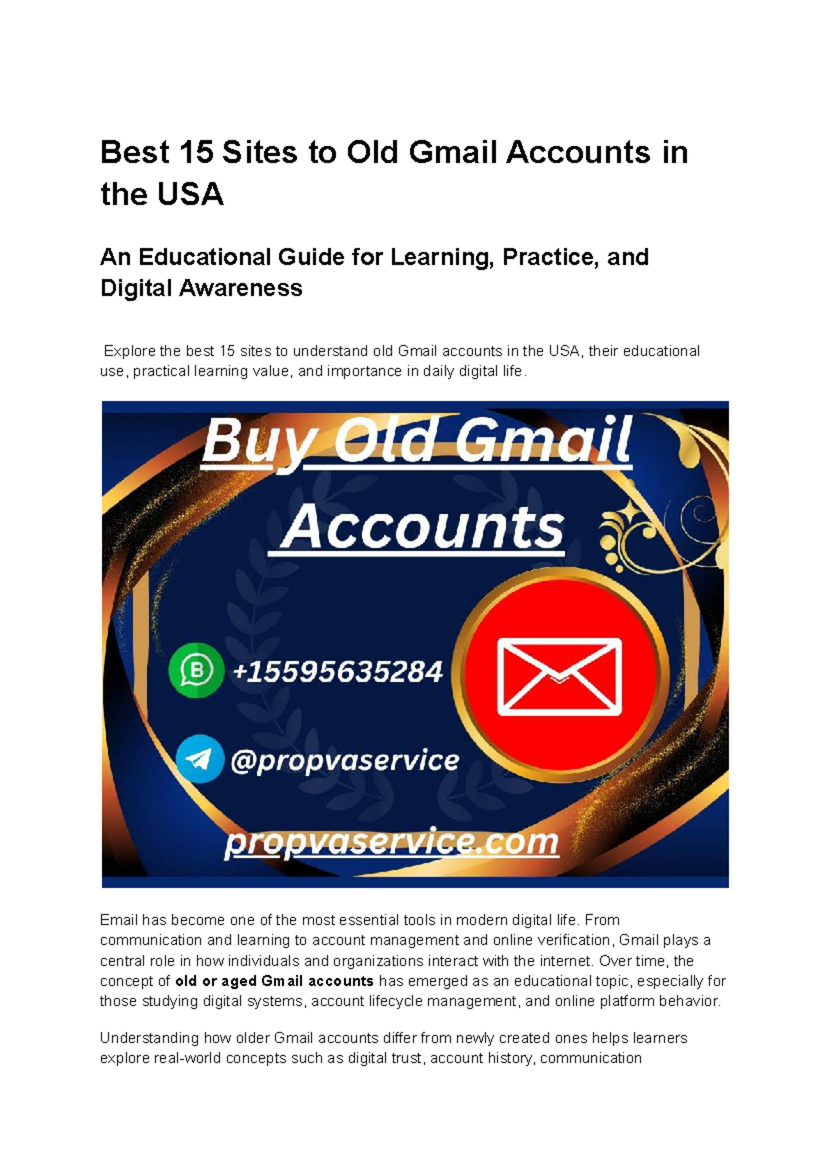 Top 15 Sites to Understand Old Gmail Accounts in the USA - Studocu