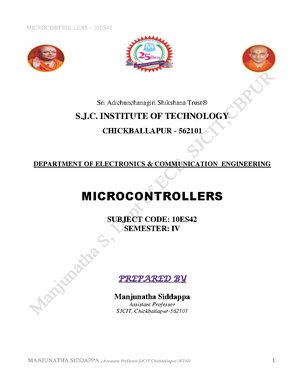 Introduction to Robotics Lecture Notes 1 - i TABLE OF CONTENTS CHAPTER ...