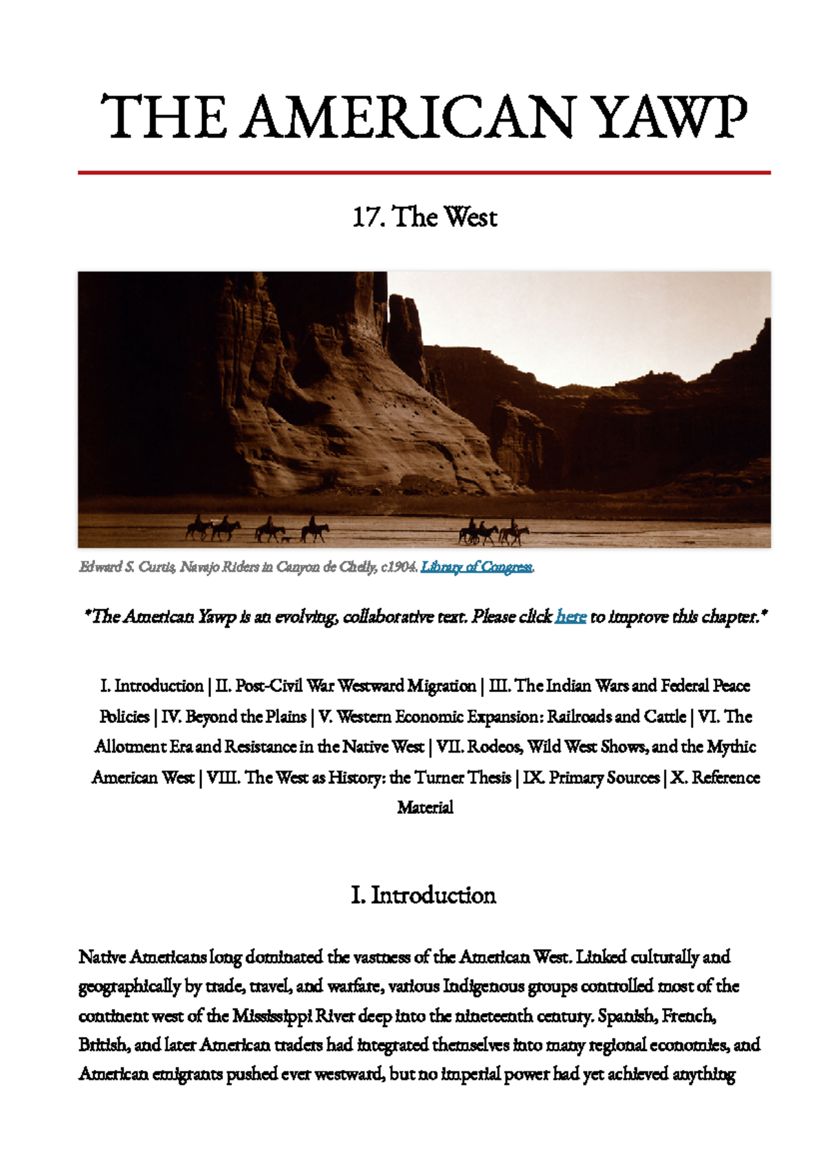 Conquering the West: Migration, Conflict, and Transformation in U.S ...