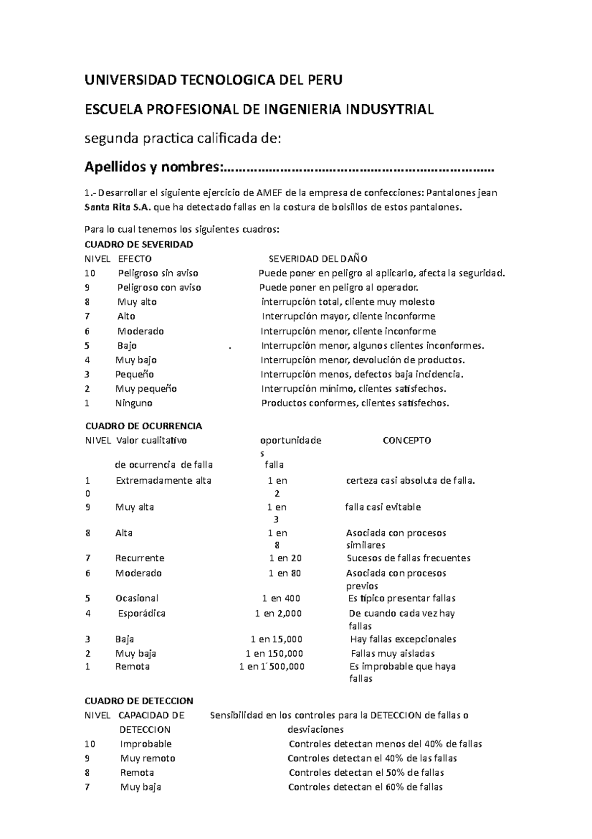 2da Practica Calificada UTP 2022 - UNIVERSIDAD TECNOLOGICA DEL PERU ESCUELA PROFESIONAL DE - Studocu