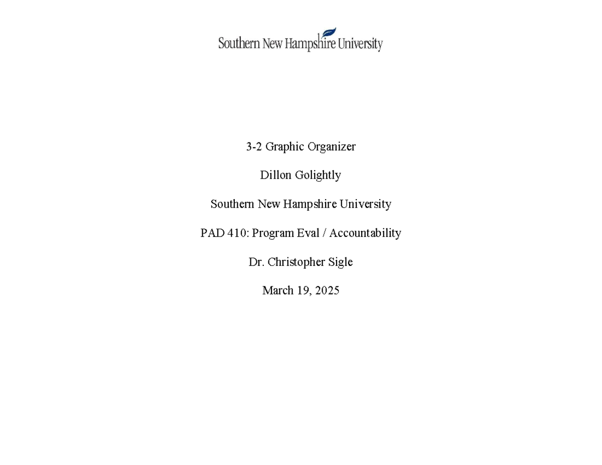 PAD 410 Module Three Graphic Organizer Template - 3-2 Graphic Organizer ...