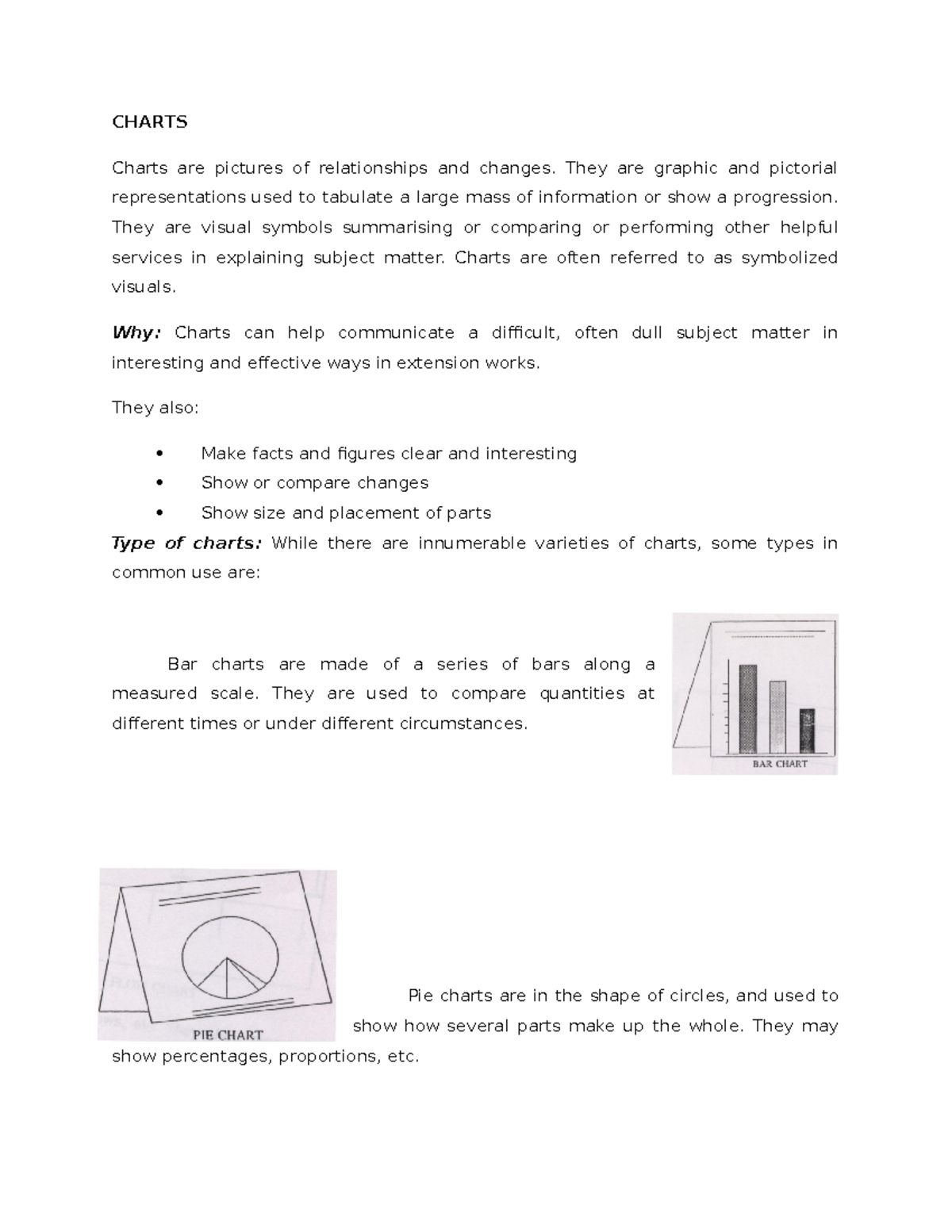 Practical Guide to Different Types of Charts and Their Uses - Studocu