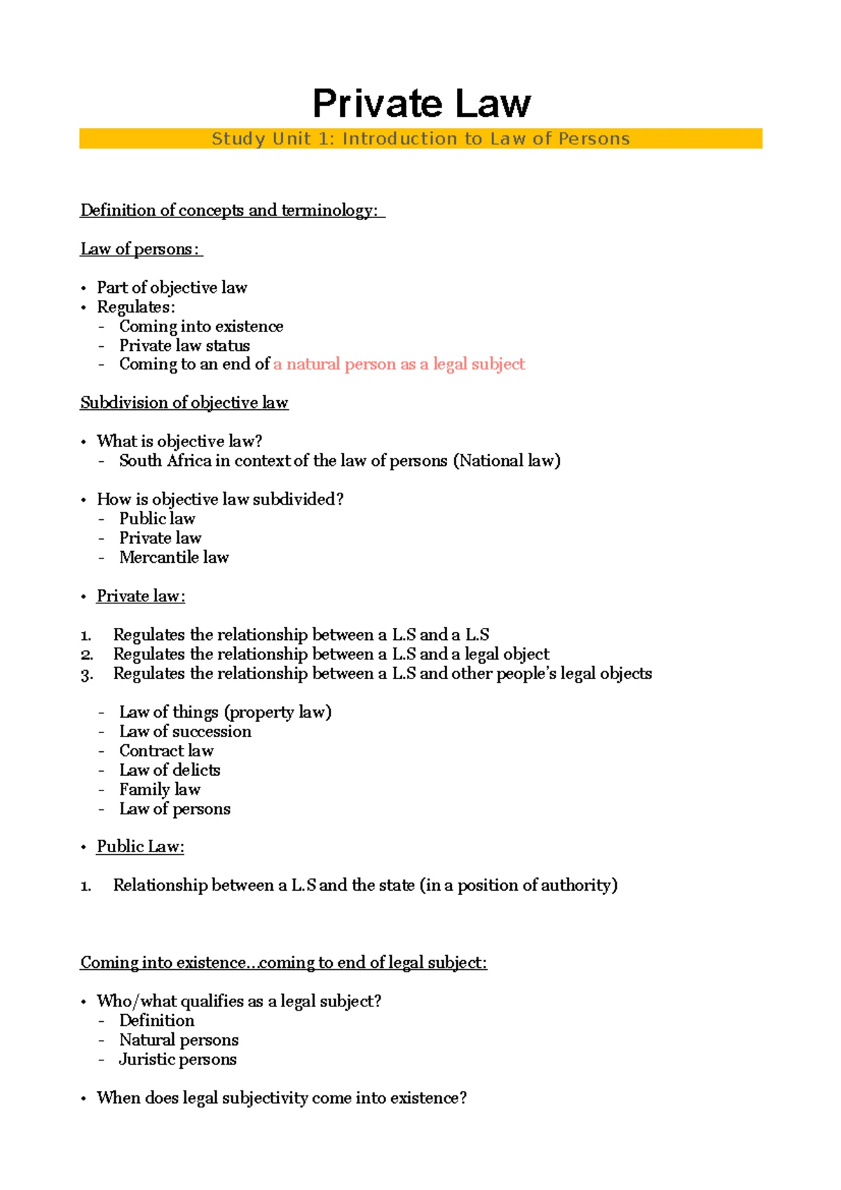 Family Law Case Summaries for SU 2-9: Key Judgments and Analyses - Studocu