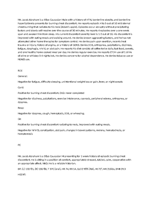 Marvin W - Case Study from I Human Patient - Marvin Webster Jr i-Human ...