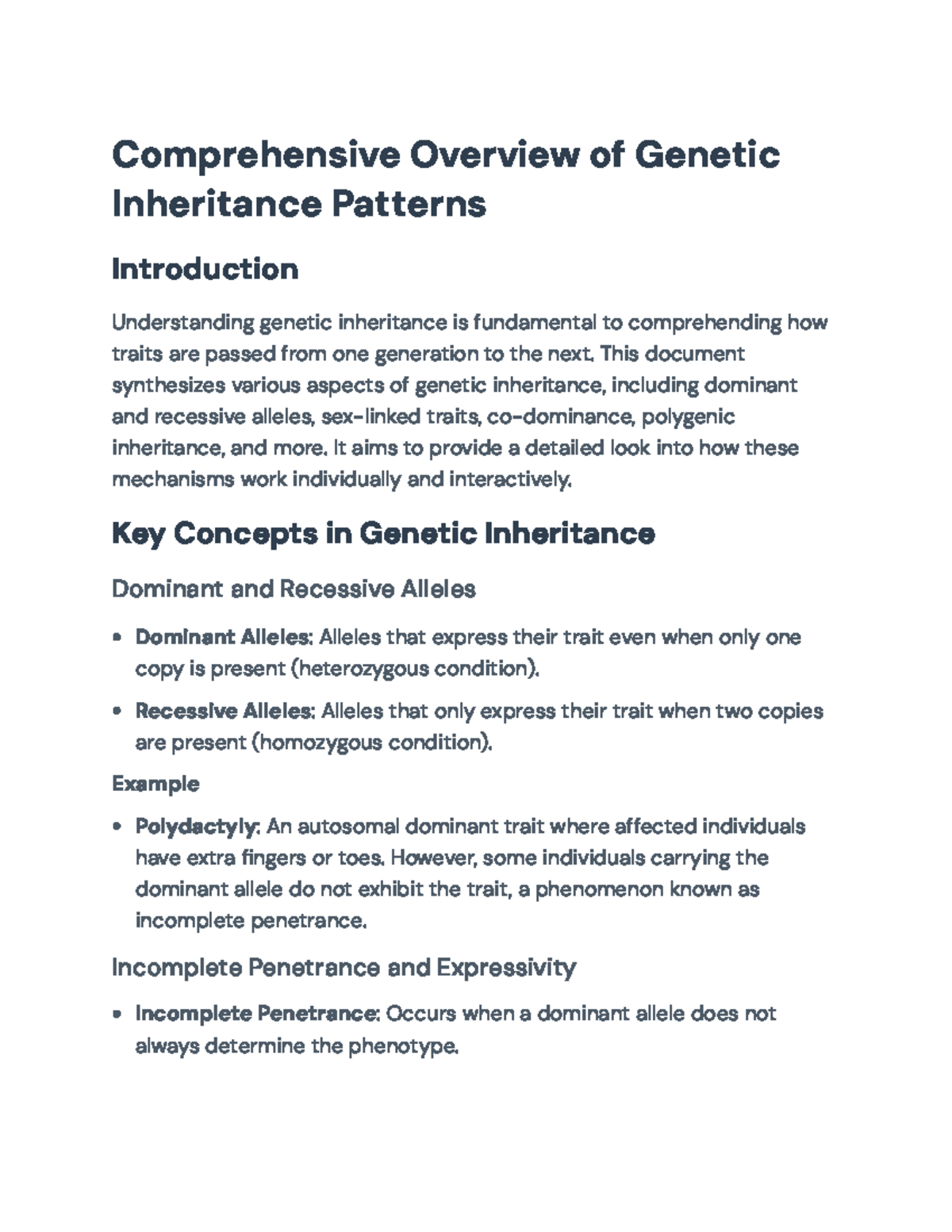 Genetic Inheritance Patterns Overview: Concepts and Examples ...