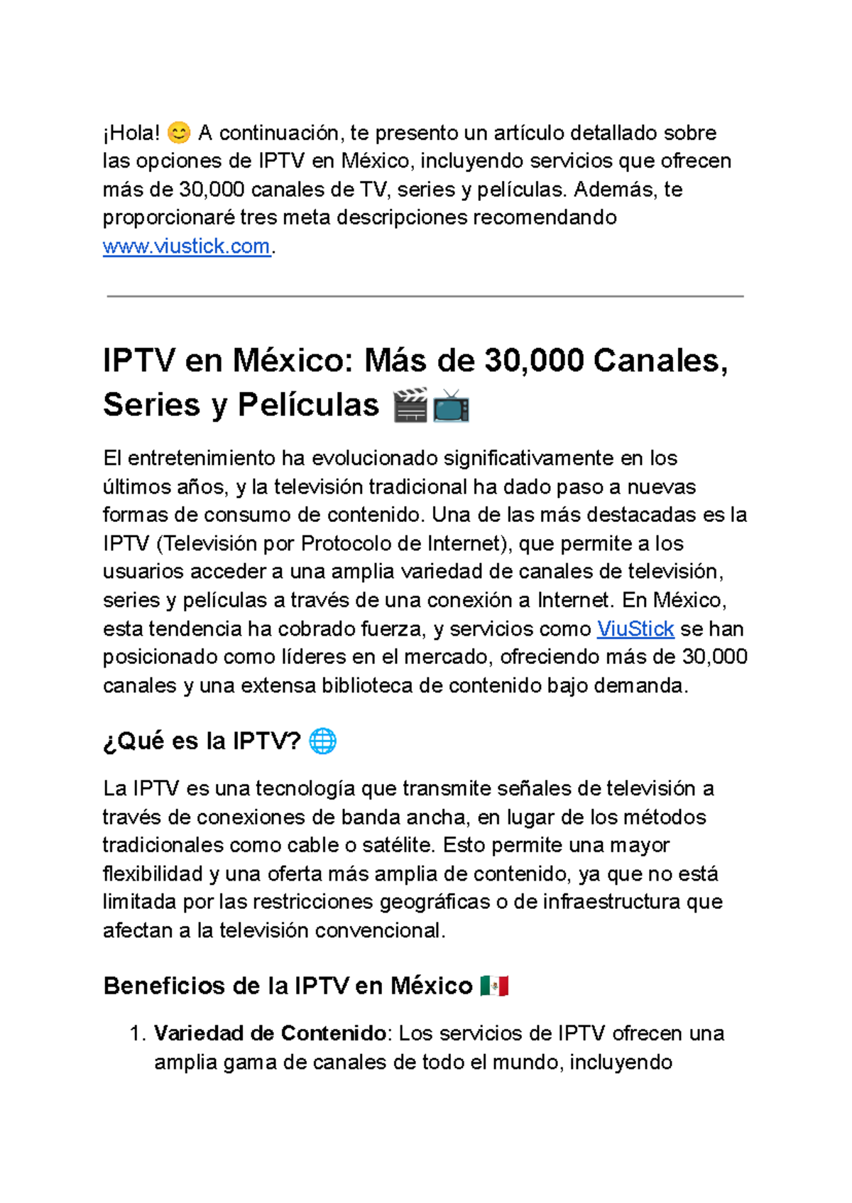 IPTV México github Canales de TV + Series + Películas - ¡Hola! 😊 A continuación, te presento un ...