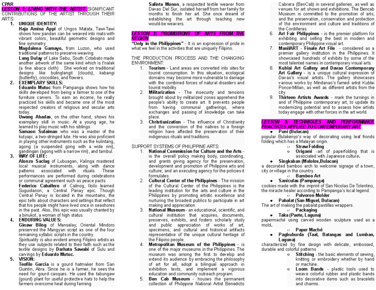 UCSP and CPAR - Reviewer for upcoming finals of 1st semester for UCSP ...