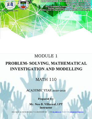 CO Math10 Q2 Module 5 - Mathematics Quarter 2 – Module 5: Theorems on ...