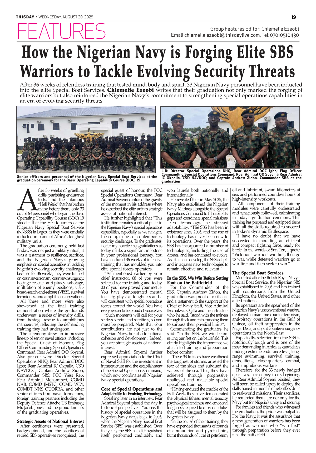 TDLA-2008-019 - Nigerian Navy's Elite SBS Graduation Ceremony Insights ...