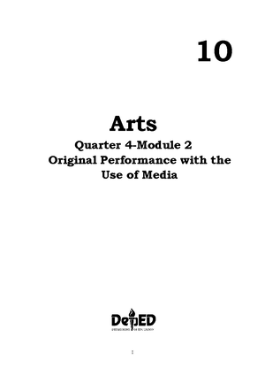 1 Q3 Mapeh Music - 10 MUSIC Quarter 3- Module 1 Contemporary Philippine ...