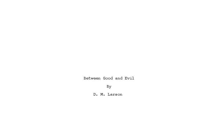 Between Good and Evil: A Monologue from Another World - Studocu