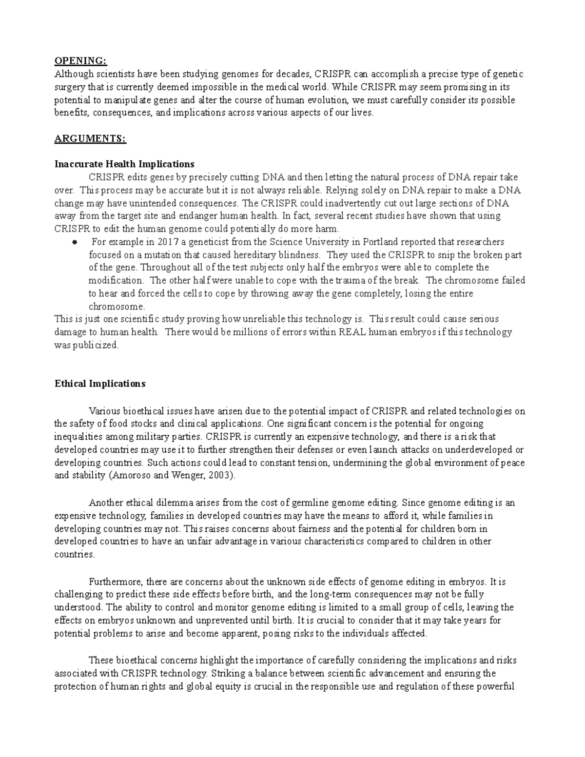 CRISPR Technology: Ethical and Health Implications in Genetic Editing ...