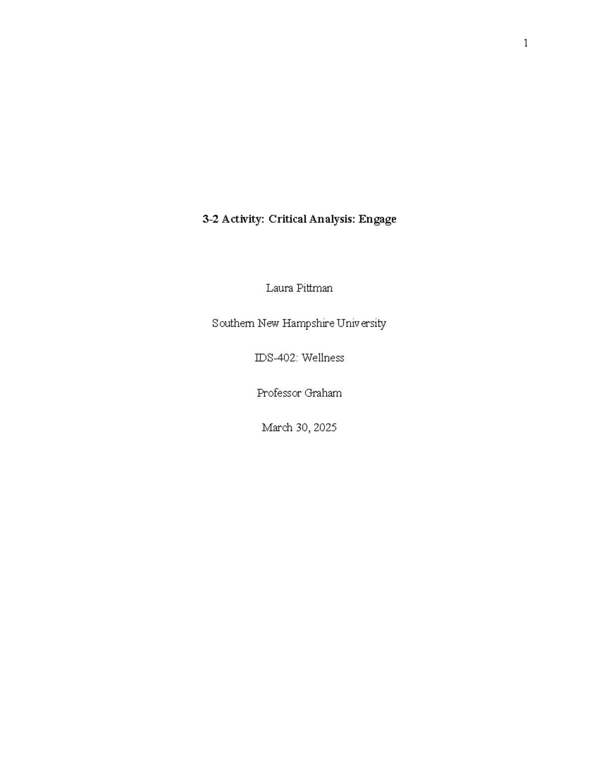 IDS402 Module 3 Assignment: Critical Analysis of Mental Health in ...