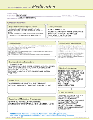 Epinephrine medication ati - ACTIVE LEARNING TEMPLATES THERAPEUTIC ...