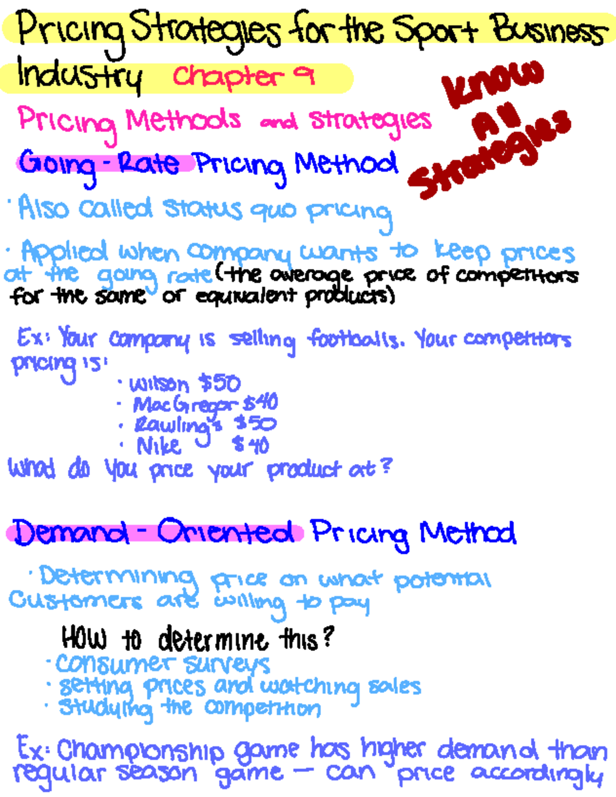 Pricing Strategies in the Sport Business Industry Chapter - Pricing ...