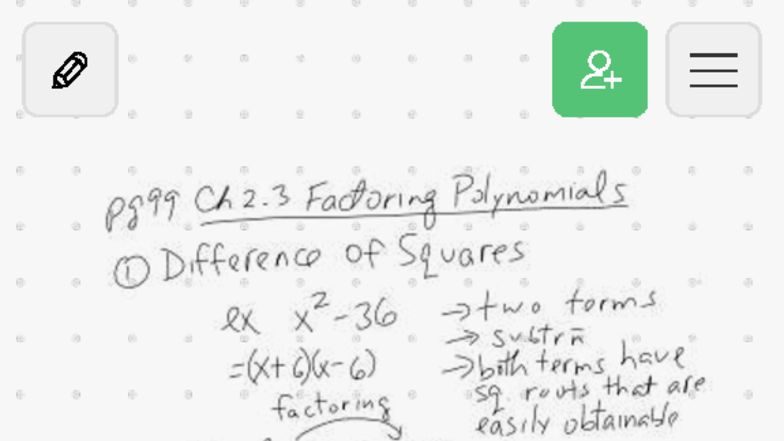 AWWApp - hdhhd - JUR1031 - P599 Ch2 Factoring Polynomials la Difference ...