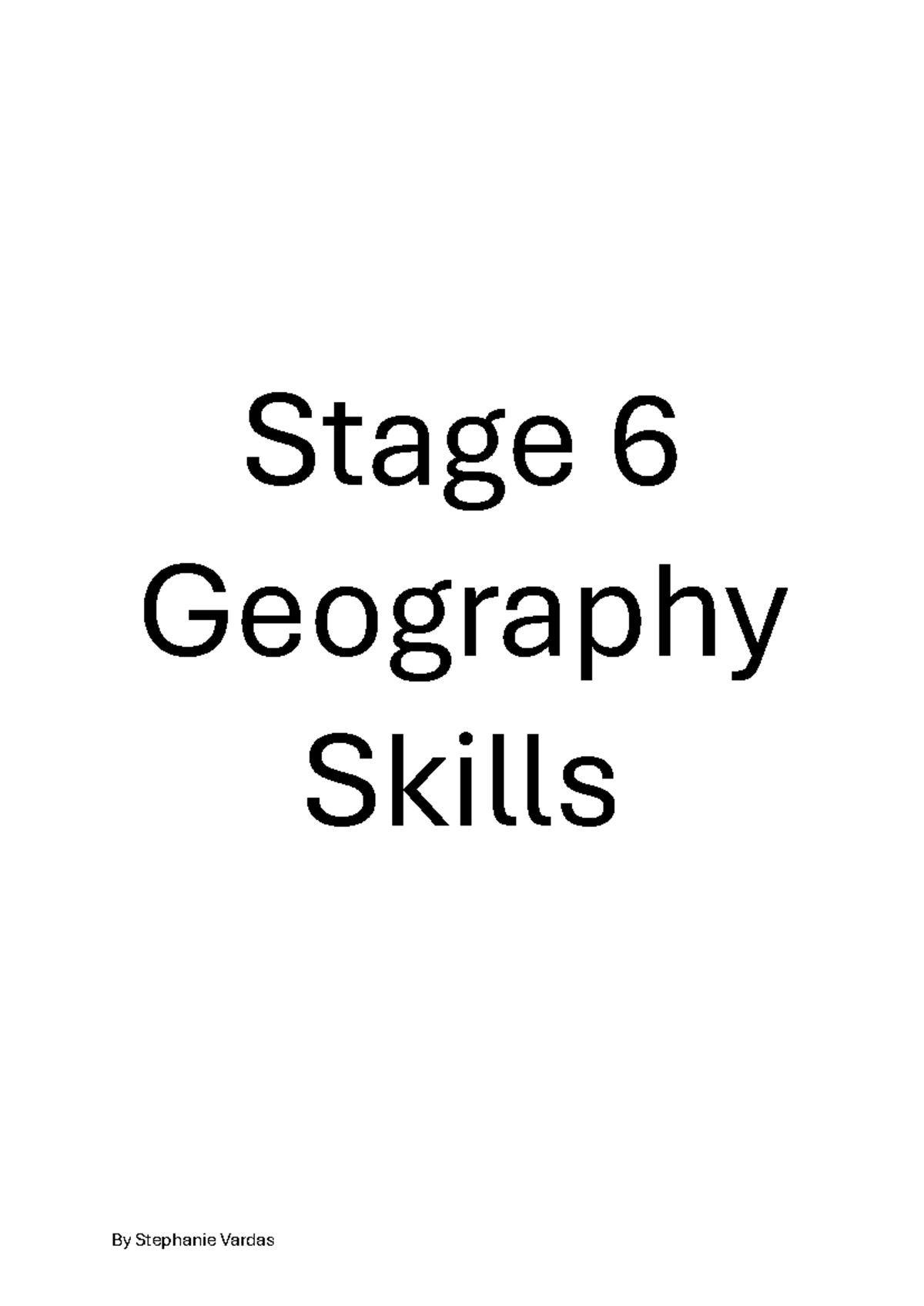 Stage 6 Geography Skills: Understanding Different Map Types and Uses ...
