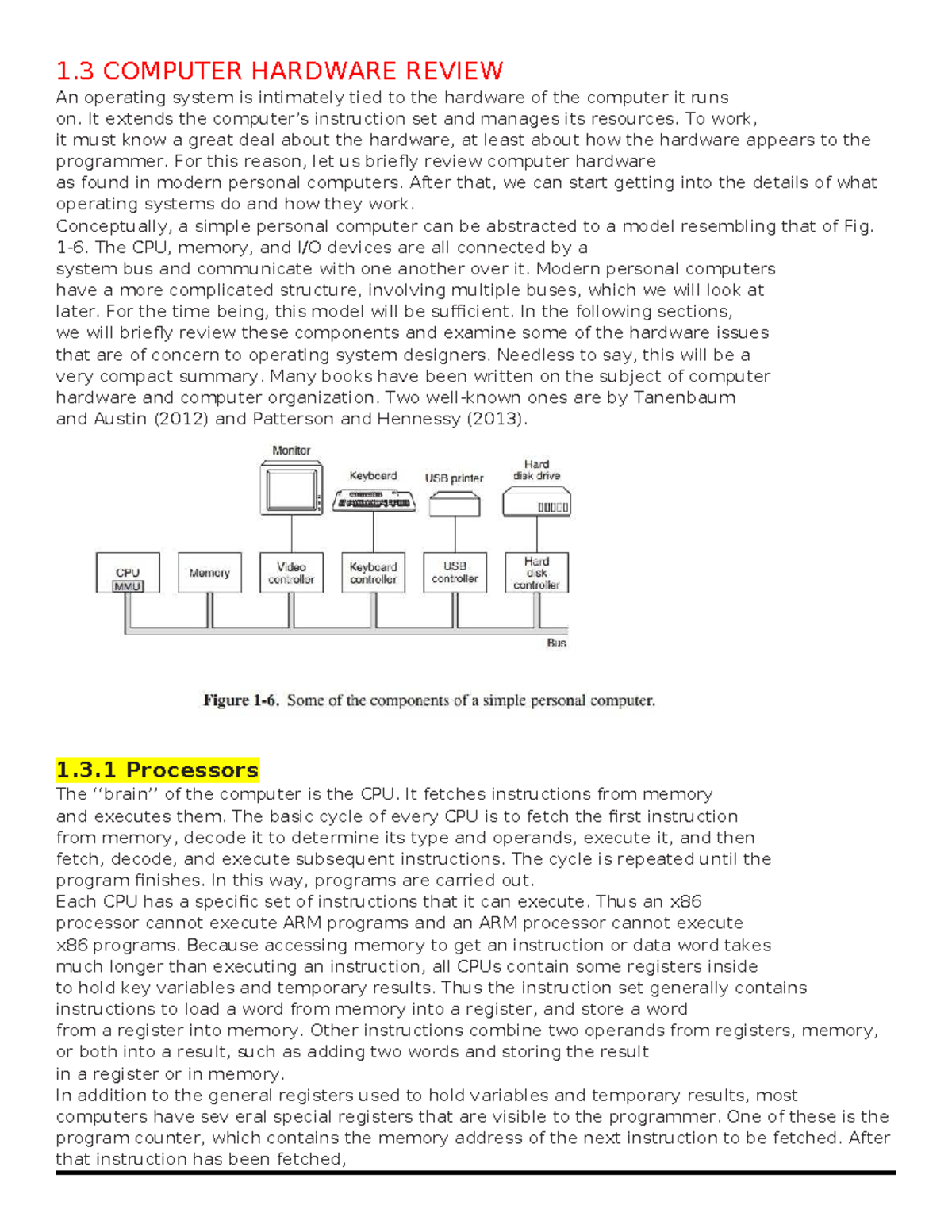 TT OSG 1 - Computer Hardware Overview and Operating System Interaction ...