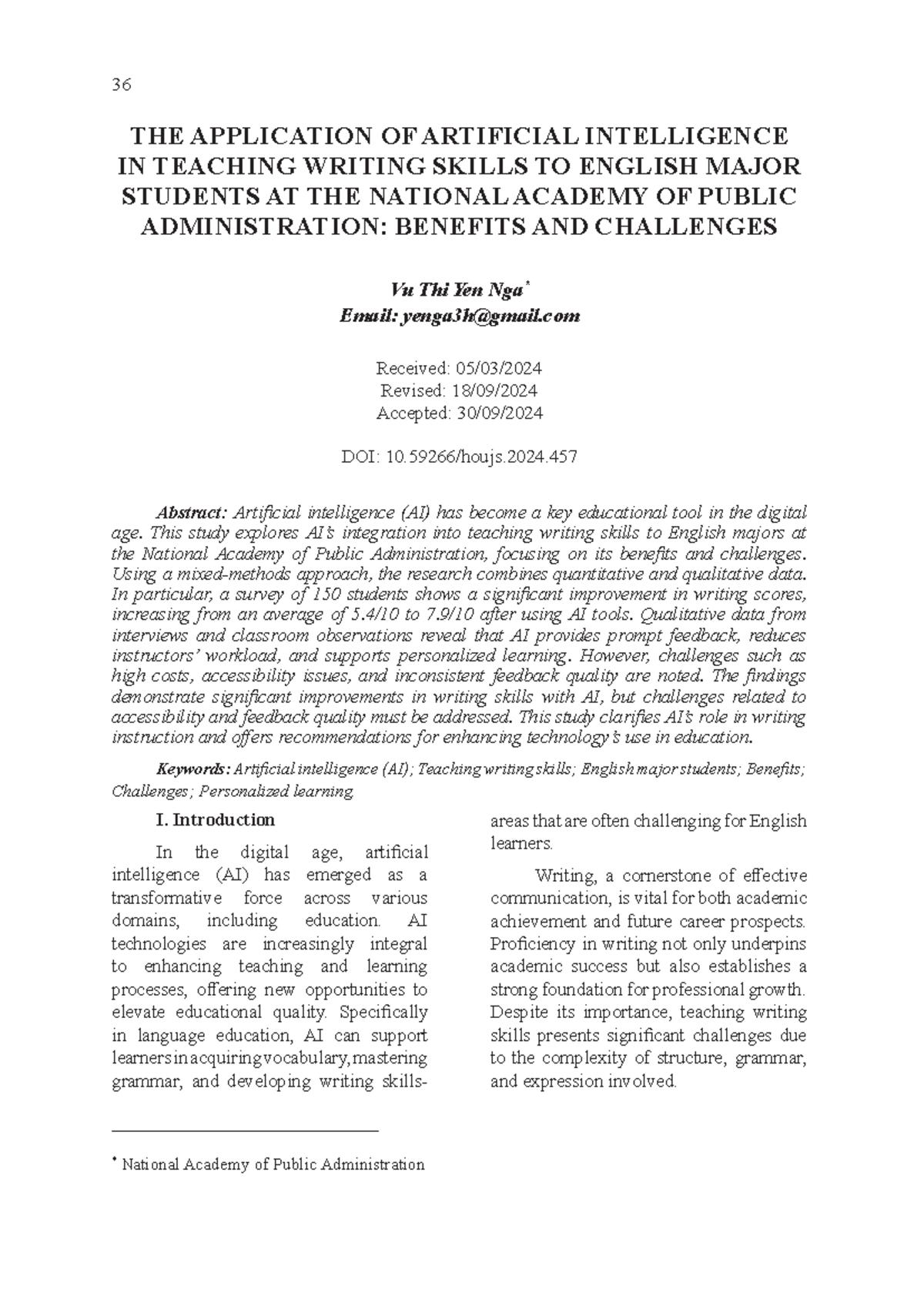 AI in Writing Instruction for English Majors: Benefits & Challenges ...