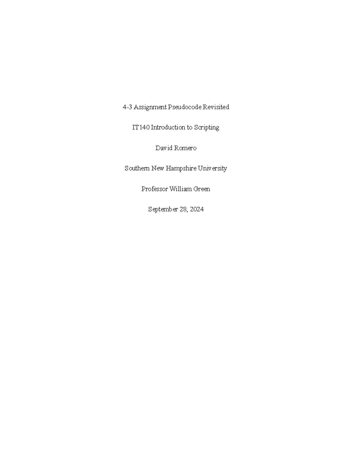 IT140 4-3 Assignment: Pseudocode for Higher/Lower Game - Studocu