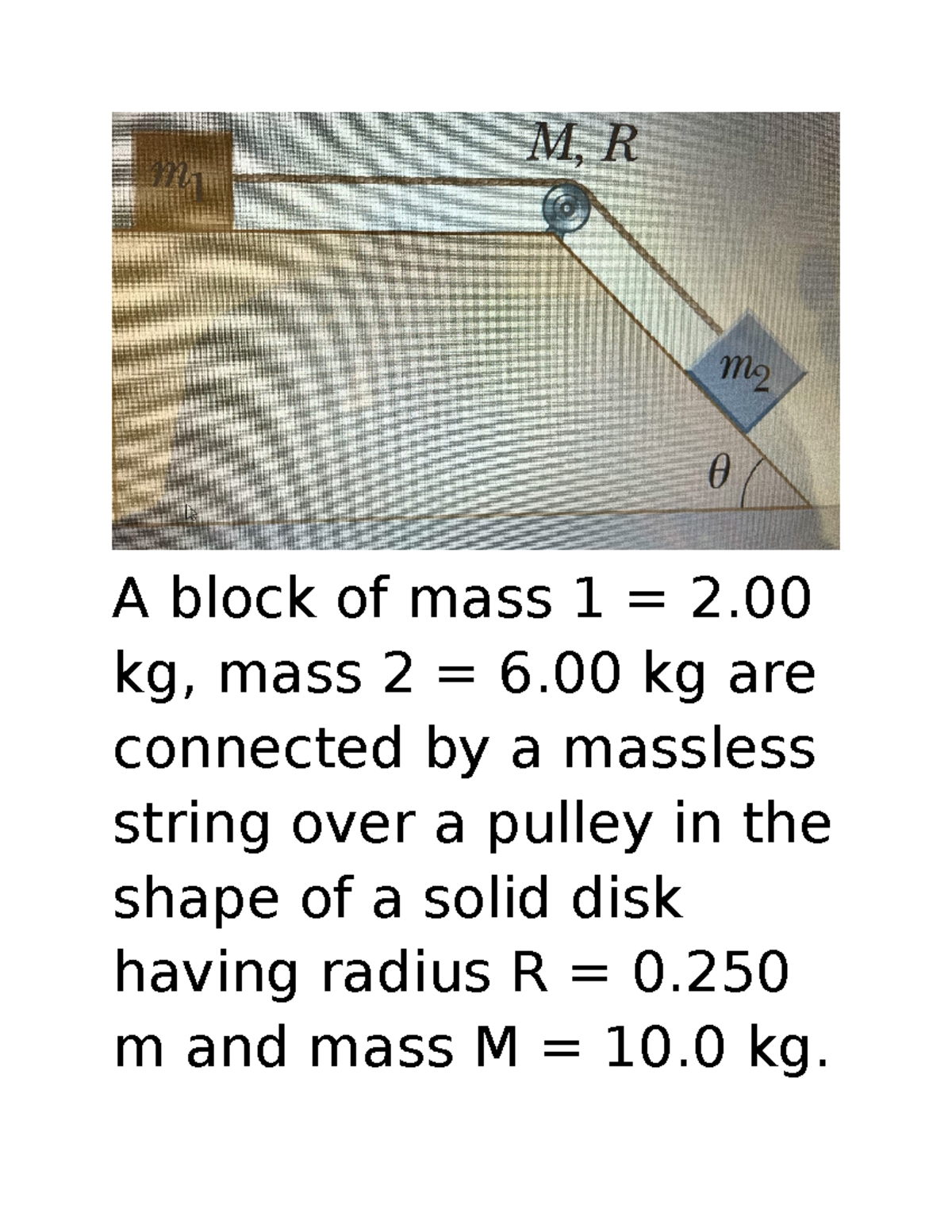 Pulley with Mass Example: Dynamics of Connected Blocks and Friction ...