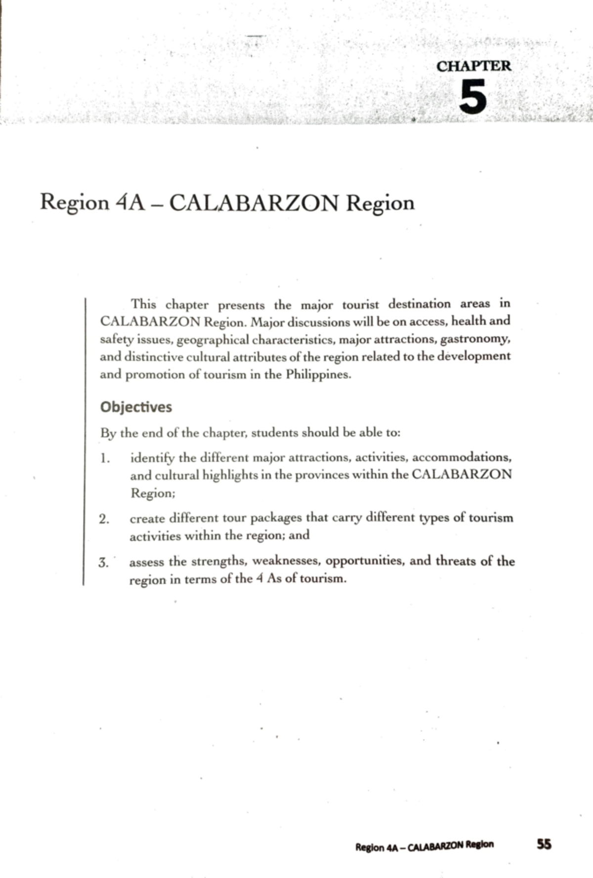 Chapter 5 - Insights into the Calabarzon Region (Region 4A) - Studocu