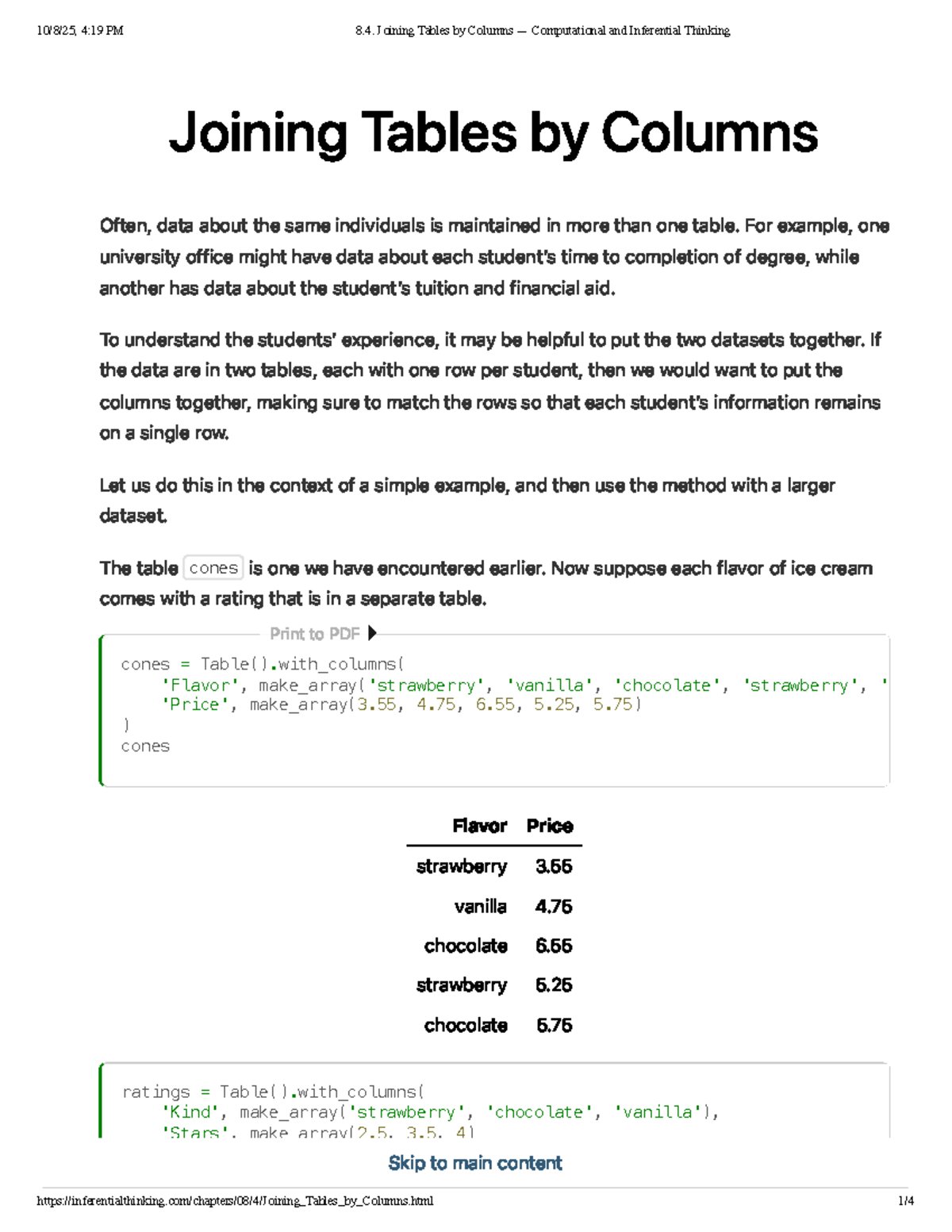 Joining Tables by Columns in Computational Thinking (CT101) - Studocu