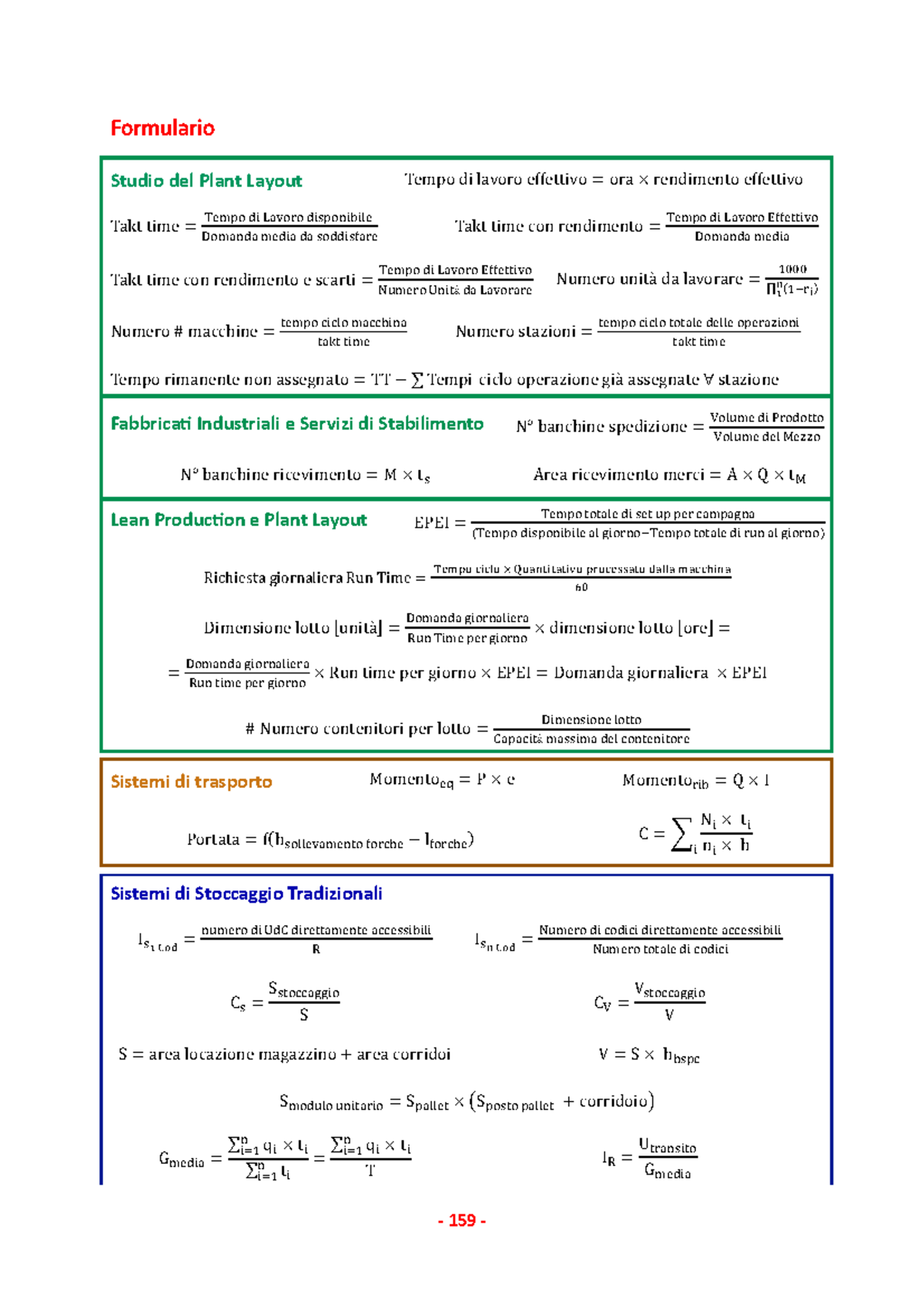 Formulario Tempo di Lavoro e Layout di Produzione EPEI - Studocu