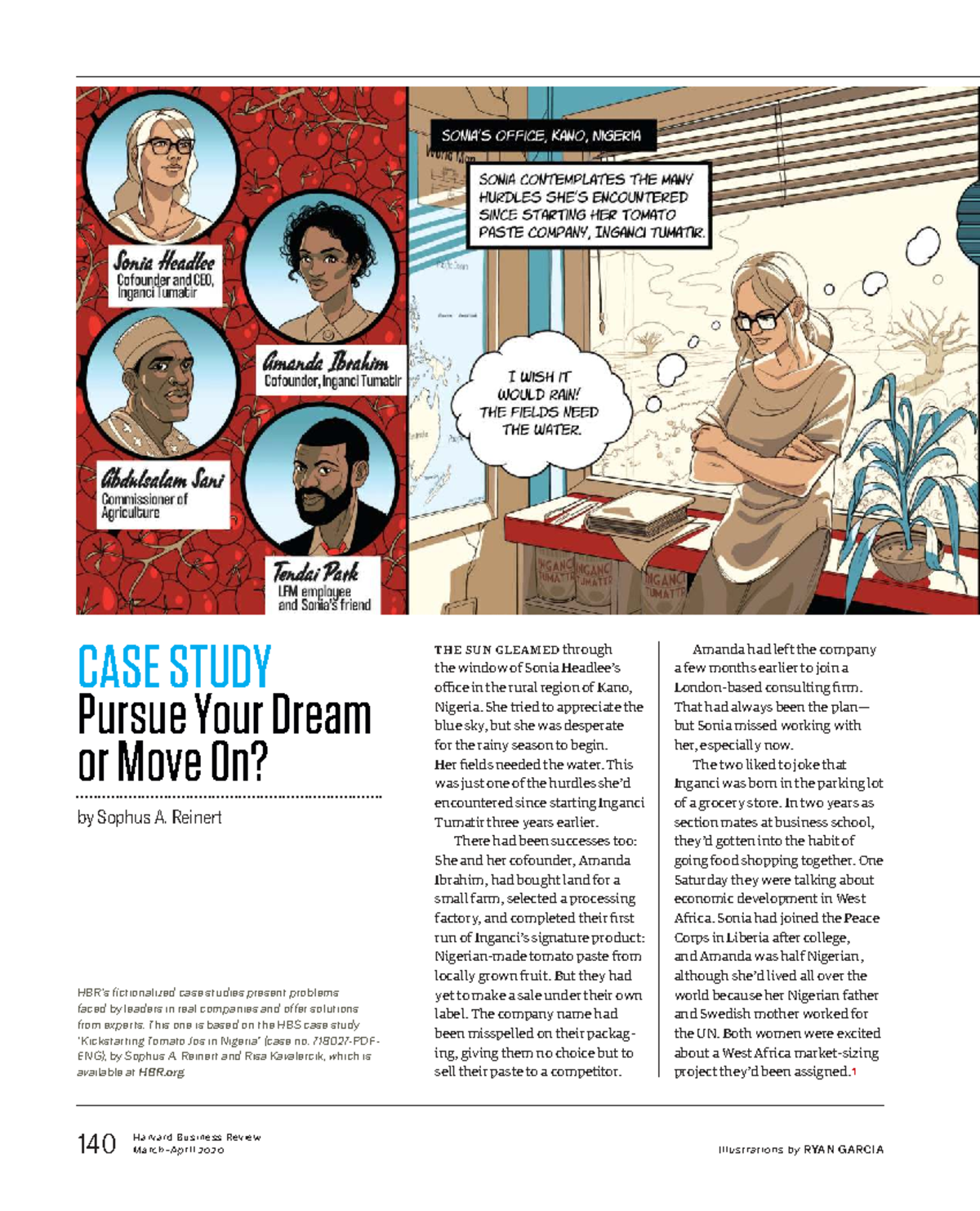 CASE STUDY: Pursue Your Dream or Move On? Insights from Tomato Jos ...