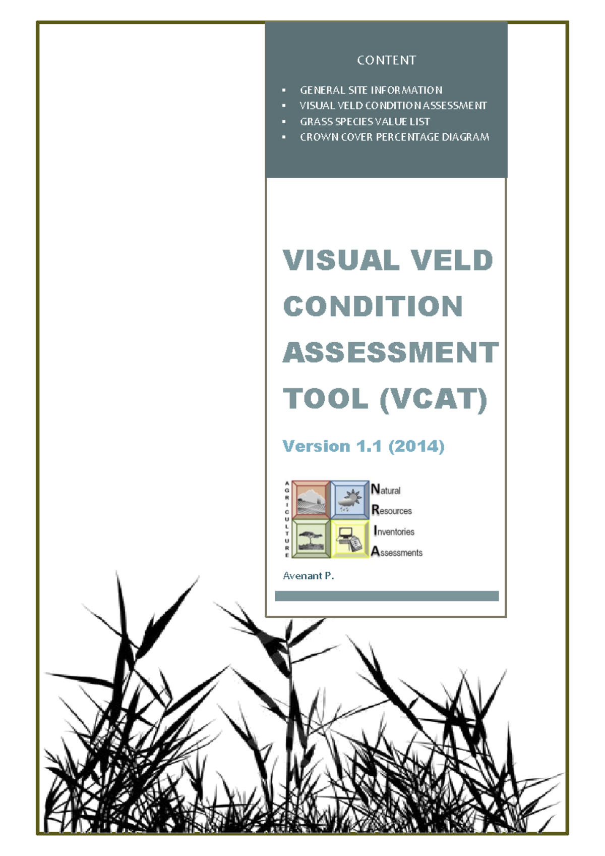 Visual Veld Condition Assessment Tool (VCAT) Version 1.1 Guide - Studocu