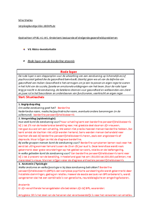 [Solved] format van een verbeterplan - Verpleegkunde (VP2021) - Studeersnel