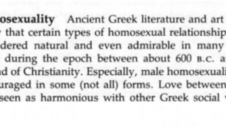 HIST 301: Homosexuality in Ancient Greek Literature and Art - Studocu