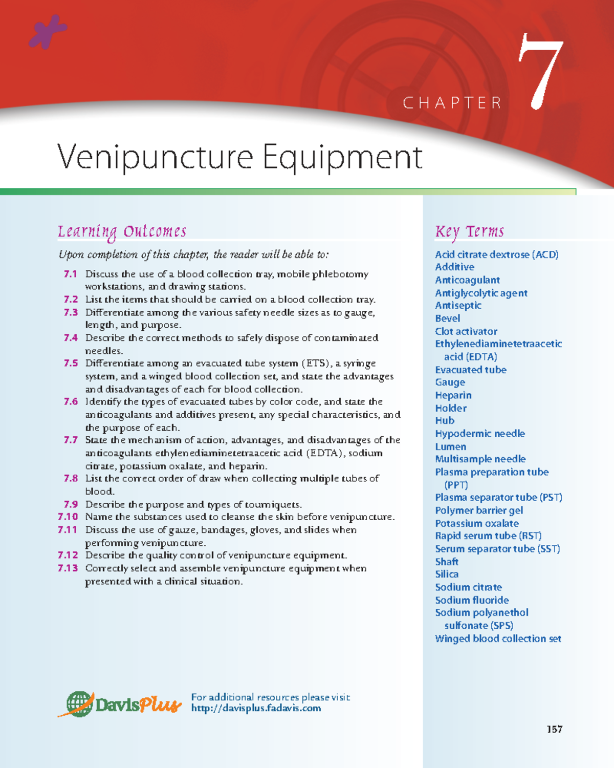 Phlebotomy Techniques: Chapter 7 - Venipuncture Equipment and ...