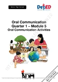 4 Q2 Oral Comm - Oral Communication Module 4 Quarter 2 - Oral ...