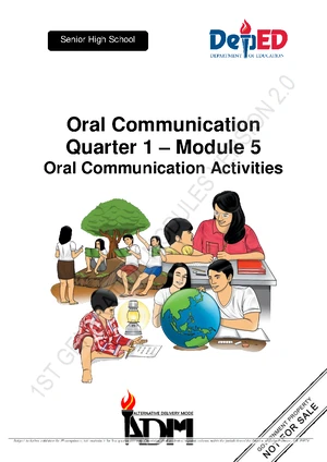 4 Q2 Oral Comm - Oral Communication Module 4 Quarter 2 - Oral ...