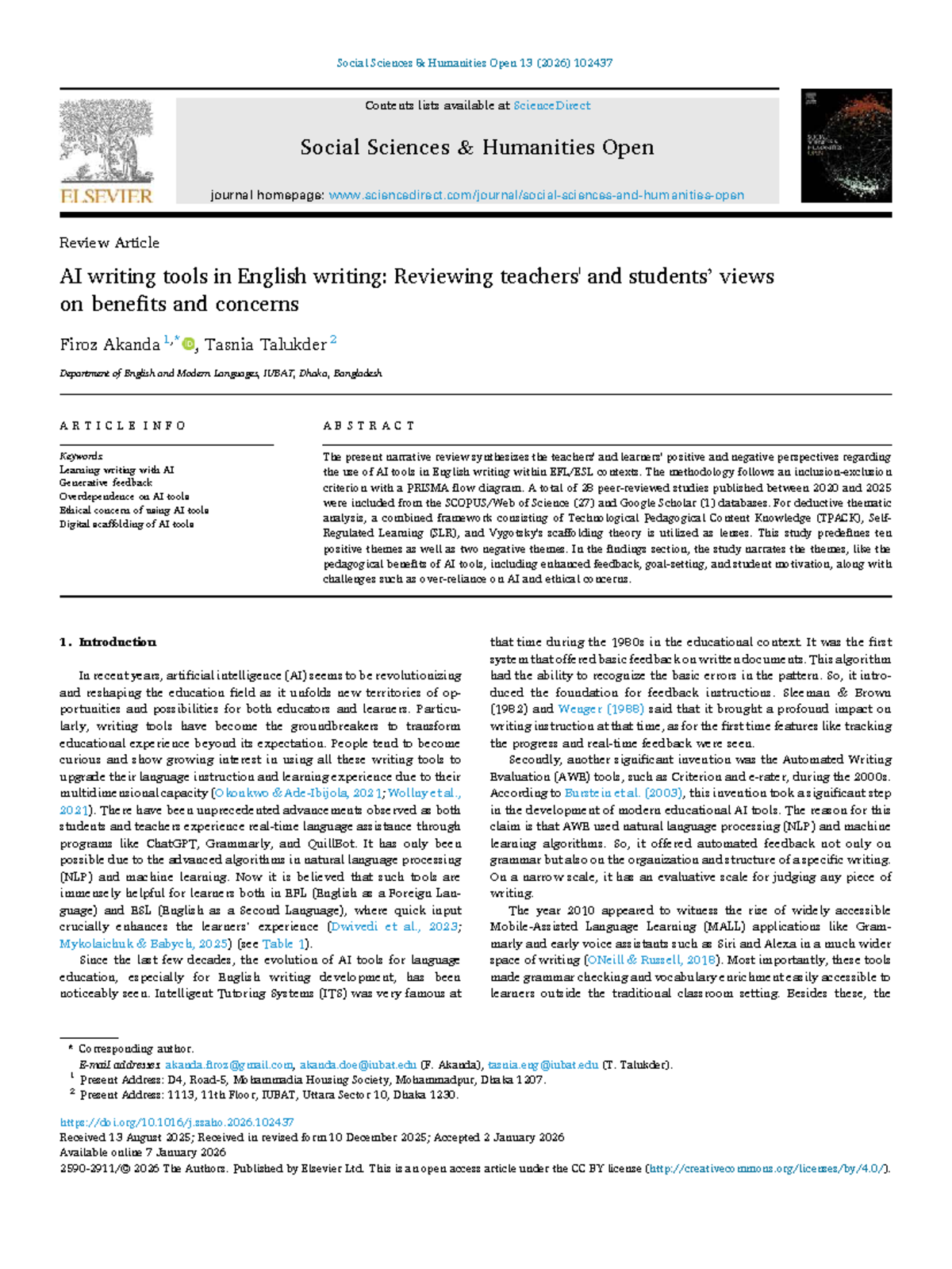 AI Writing Tools in English: Teacher & Student Perspectives on Benefits ...