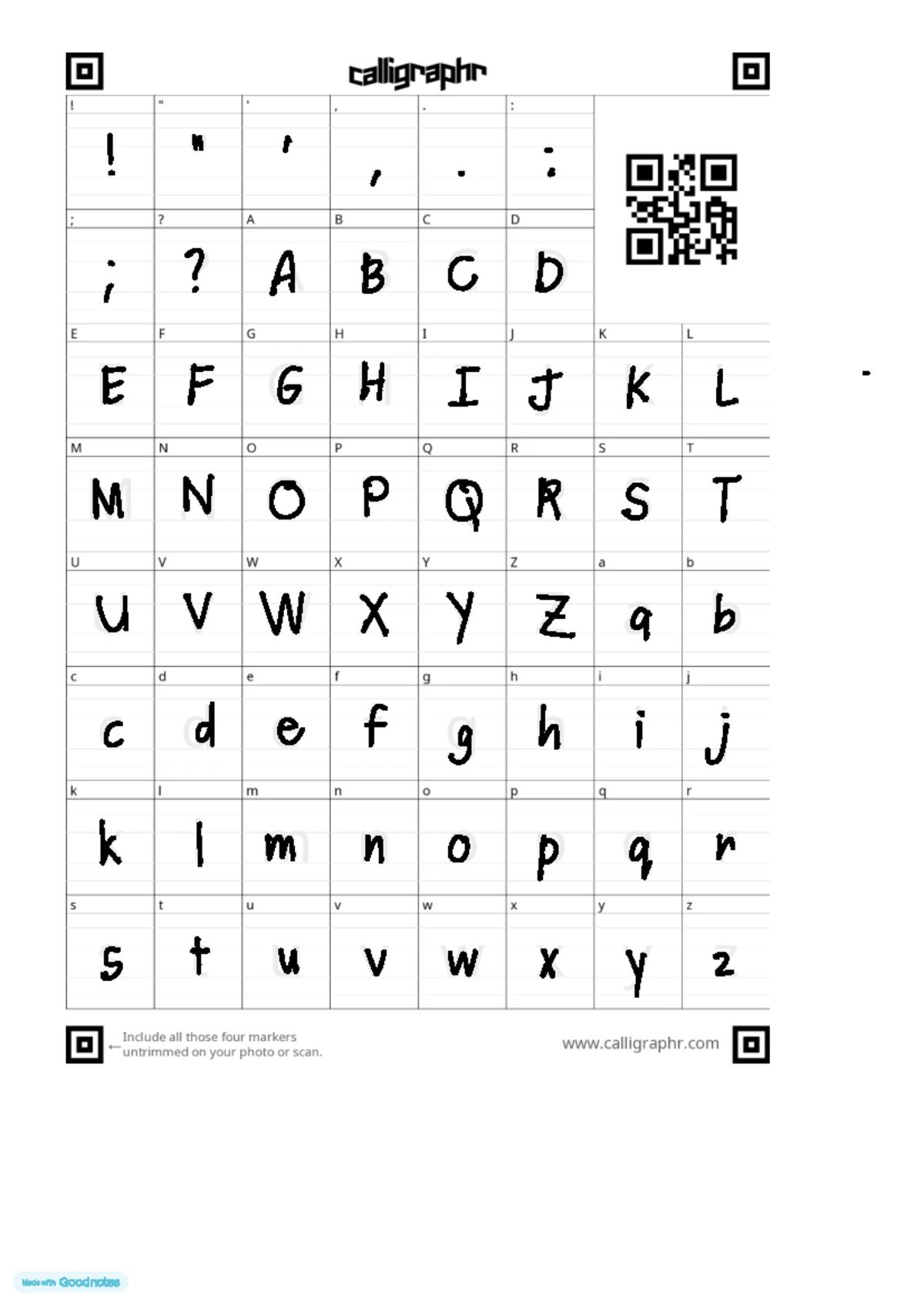 Calligraphr-Template - Bachelor of Arts major in Filipino - ! i ? A & B ...