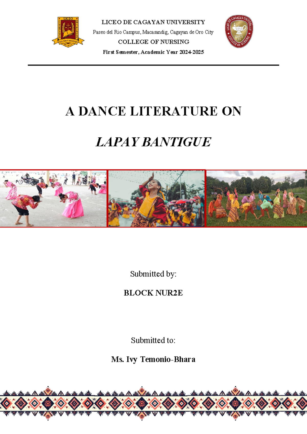 Lapay Bantigue Dance Literature NUR2E: Cultural Significance & Steps ...
