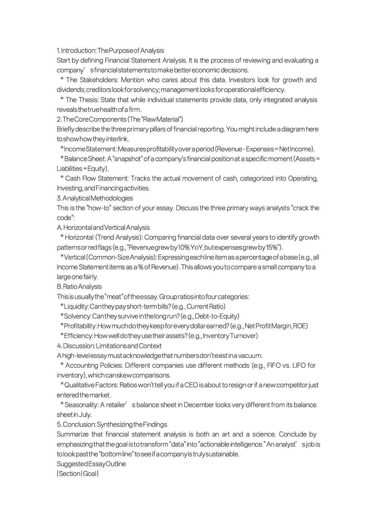 Financial Statement Analysis: A Comprehensive Overview (2026) - Studocu