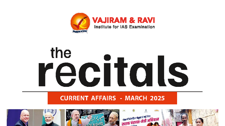 CURRENT AFFAIRS MARCH 2025: Key Developments and Legislative Updates ...